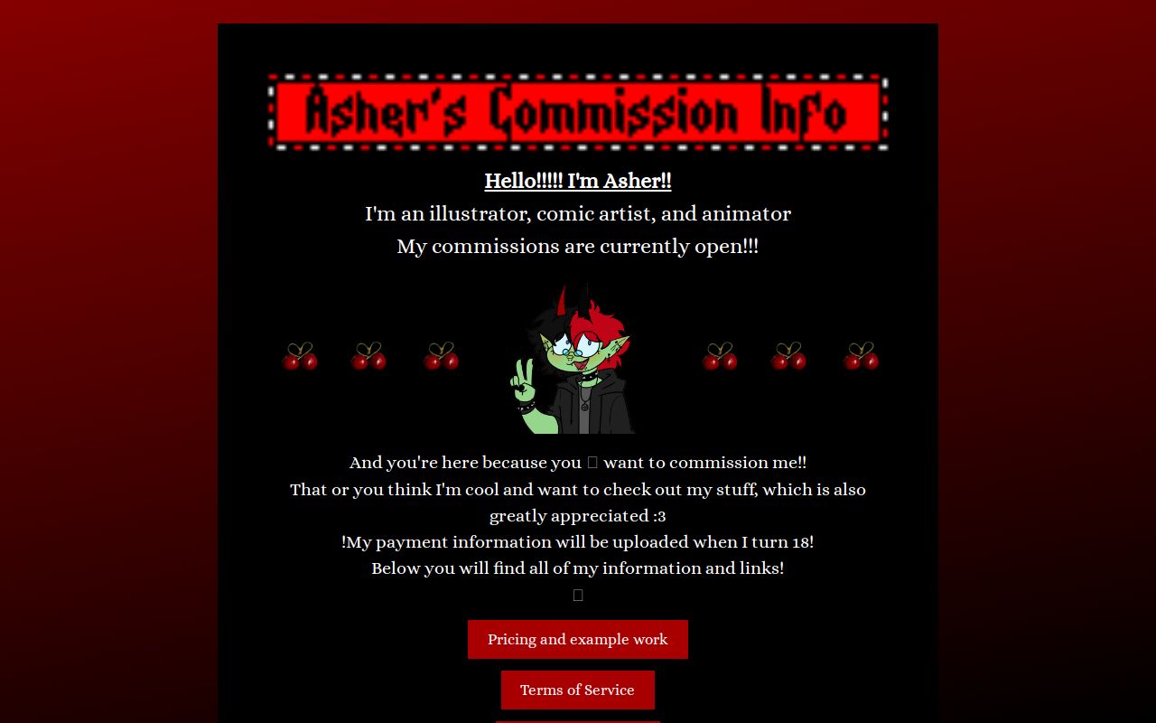 Asher's Commission Info